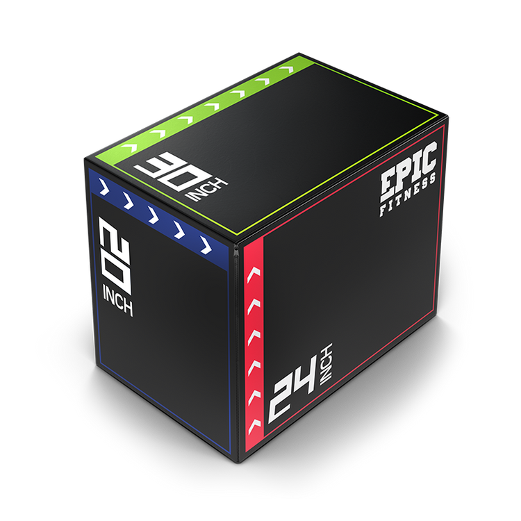 3-in-1 Foam Plyometric Jump Box (20", 24", 30") – Epic Fitness