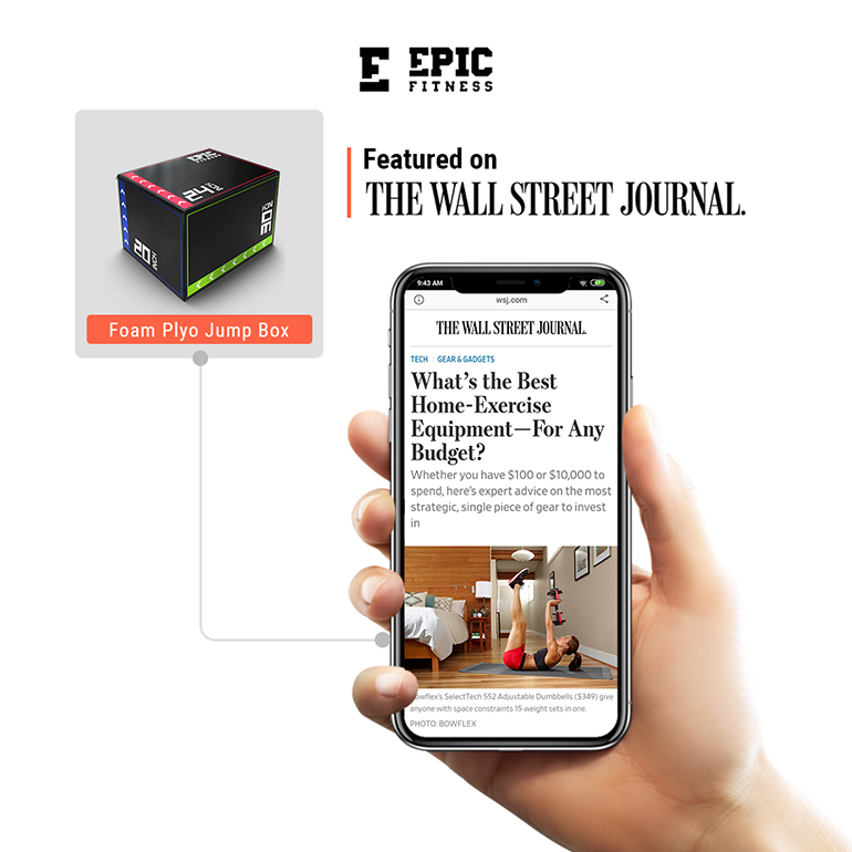3-in-1 Foam Plyometric Jump Box (20", 24", 30") – Epic Fitness